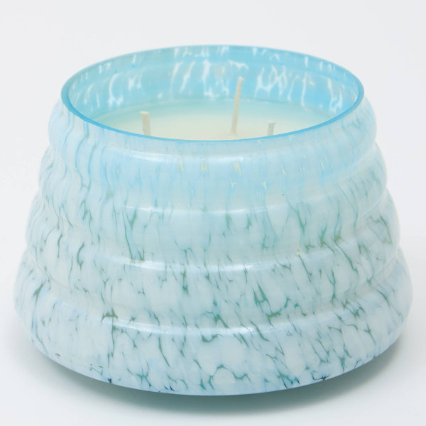 Latitude Run® Pastel Whisper Scented Wax Candle – Blue | Elegant & Aromatic Candle for Home ...